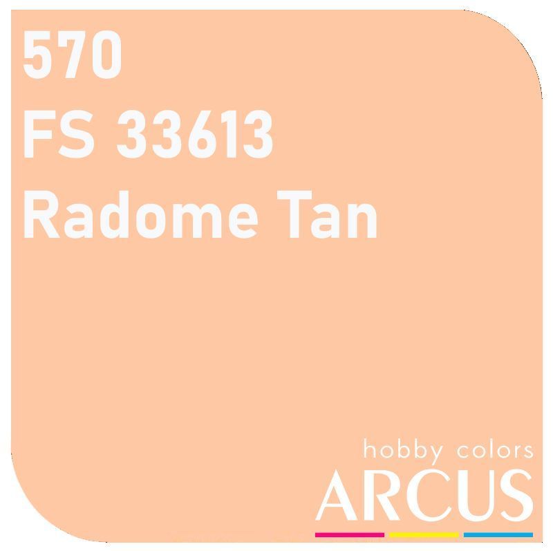 E570 Алкідна емаль FS 33613 Radome Tan ARC-E570 — купити моделі з ...